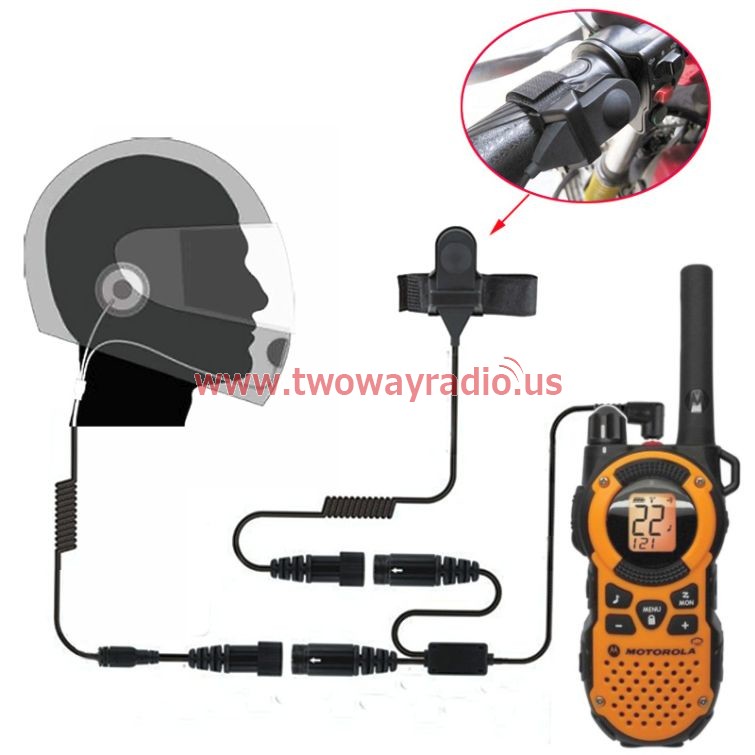 MB140R Full Face Motorola Radio Earpiece Motorcycle Helment for TLKR ...