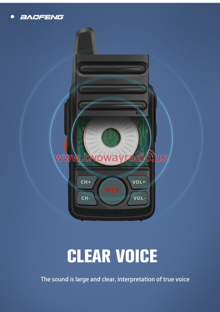 2020 Upgraded Dual PTT Baofeng BF-T99 Compact Mini Walkie Talkie 2pcs ...