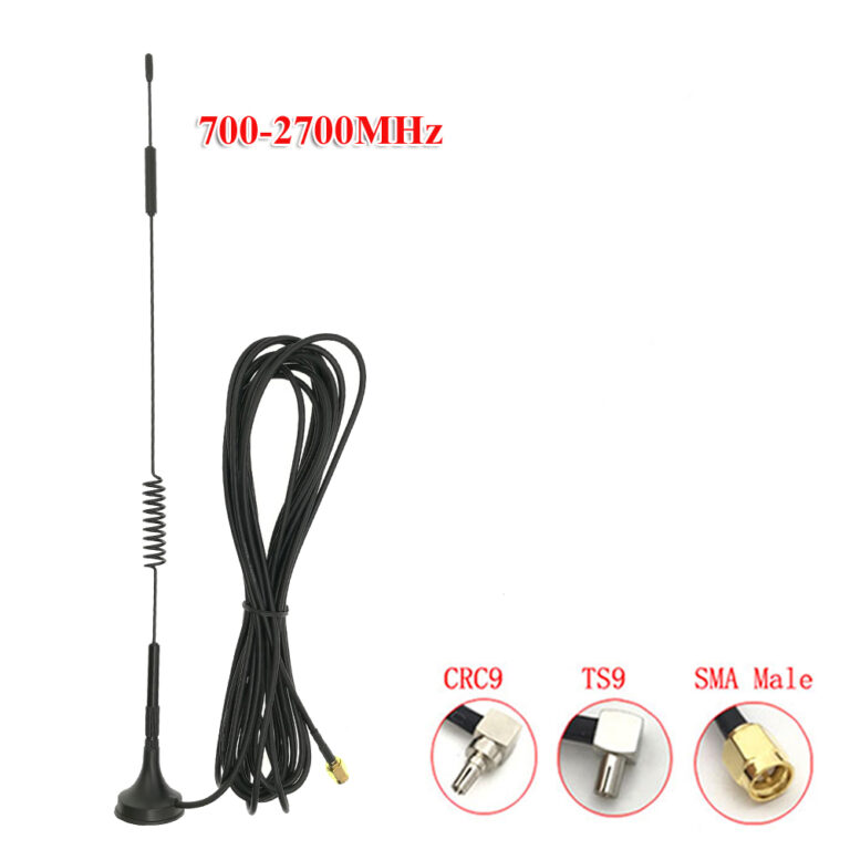 2G 3G 4G LTE magnetic antenna 700-2700MHz 12dBi TS9 SMA-male connector ...