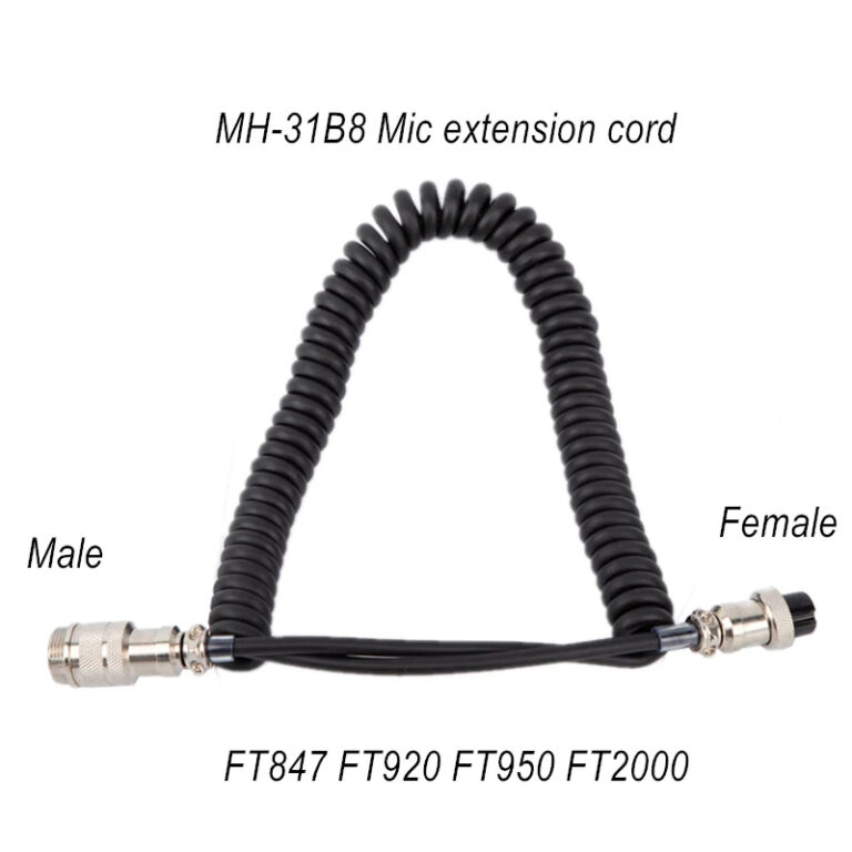 8-pin Microphone Converter Adapter Cable MH-31B8 Hand Mic Extension ...