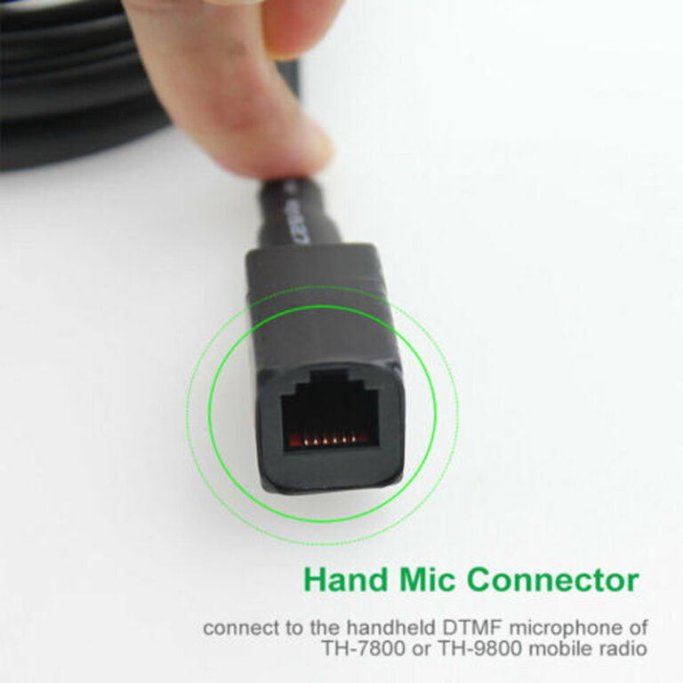 Upto 3 Meters Hand PTT Mic Extension Cords for TYT TH-7800 TH-9800 ...