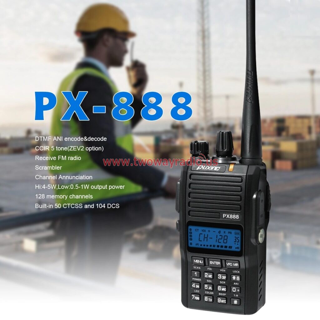 Puxing PX-888 VHF 136-174MHz Free Shipping Two Way Radio - Two Way Radio