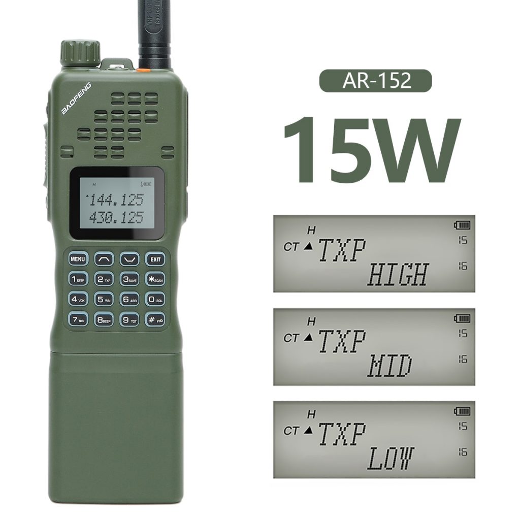 Baofeng AR-152 VHF UHF Portable Tactical Game Walkie Talkie AN PRC-152 ...