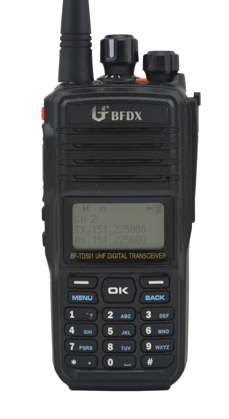 BFDX BF-TD501 DMR Portable Radio Digital Walkie Talkie VHF UHF with ...