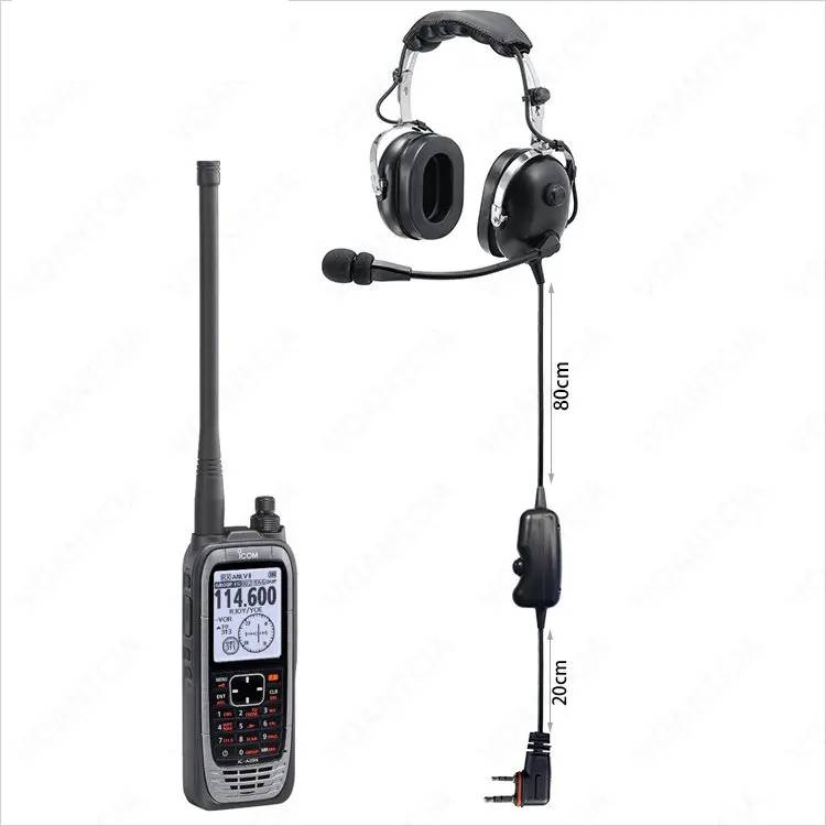 Heavy duty headphones with ear protection and noise reduction for ICOM ...